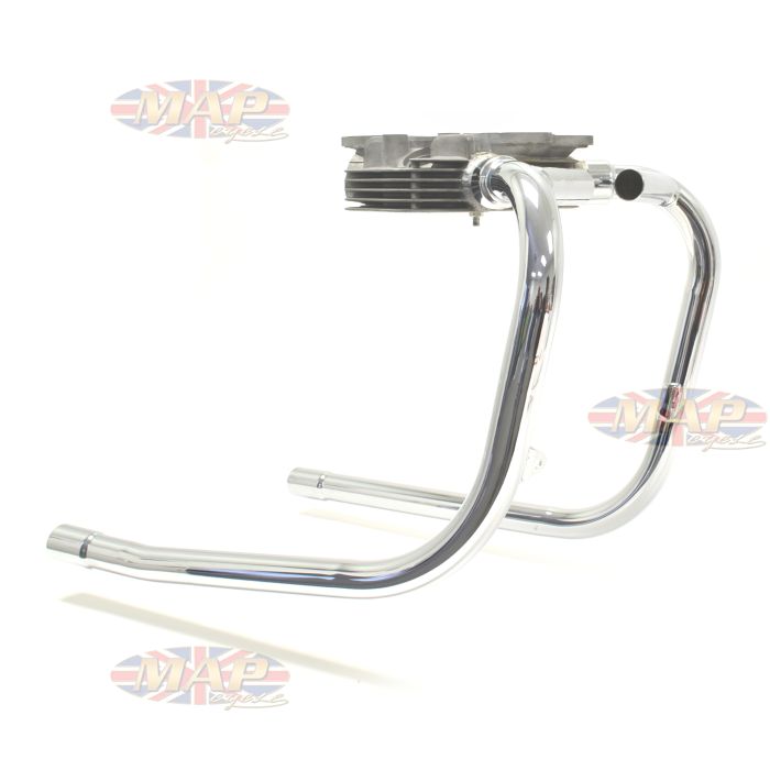 Triumph 650cc, Push-Over-Spigot-Style, Balanced Exhaust Header Pipe